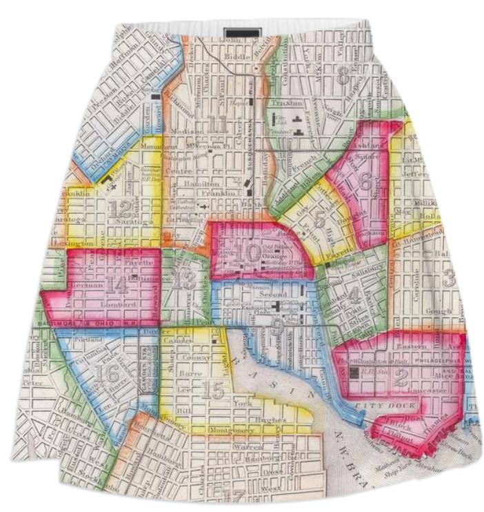 Vintage Map of Downtown Baltimore 1860 – PAOM